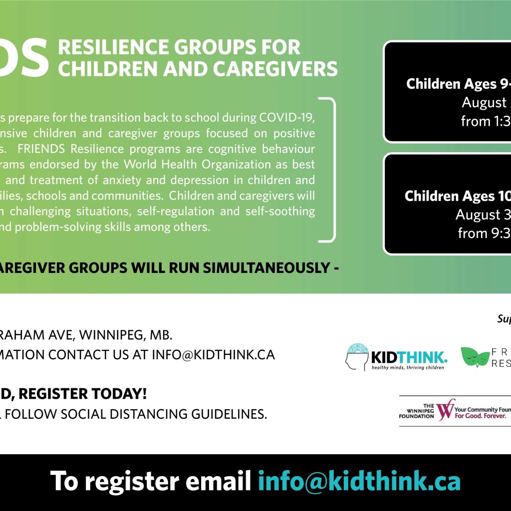 FRIENDS Resilience Groups for Children and Caregivers - KIDTHINK